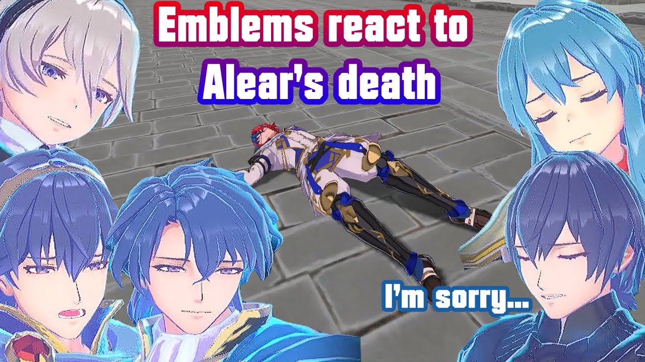 Every Emblem ring reacting to Alear falling in battle - YouTube