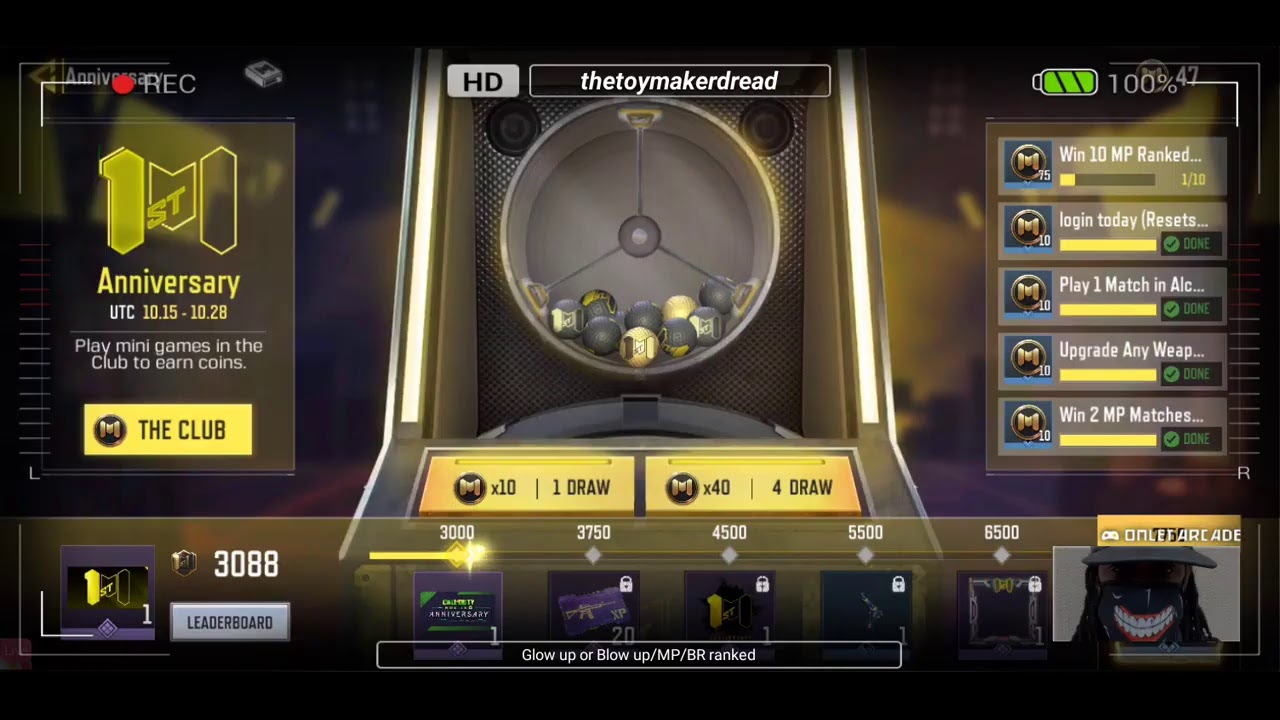 Call of duty Mobile/in the club/BP lvl up - YouTube