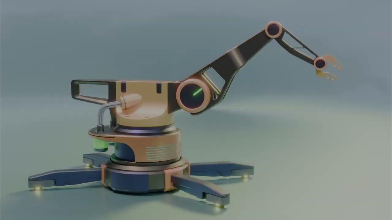 Robotic Arm by Blender Bros Hard Surface Modeling Jumpstart - YouTube