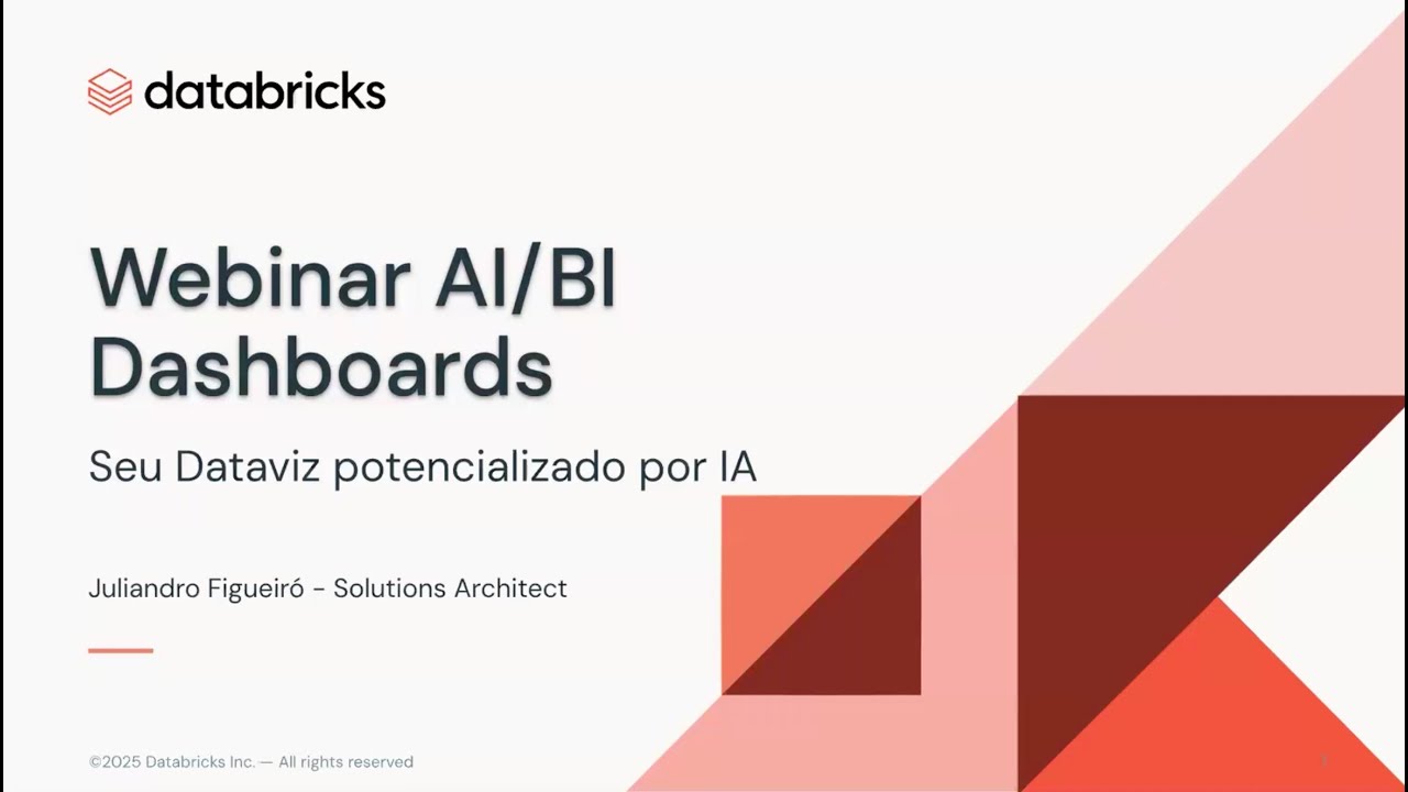 AI/BI Dashboards: seu Dataviz potencializado por IA | Webinar - YouTube