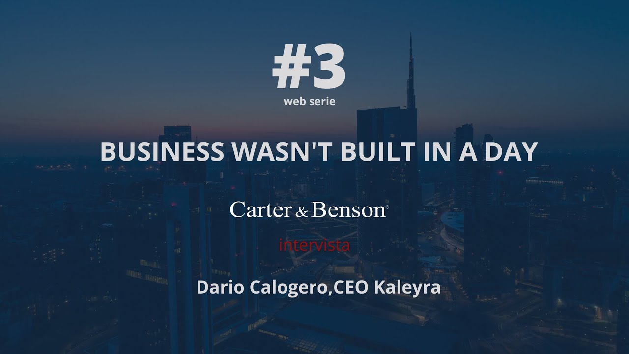Business wasn't built in a day" – Intervista a Dario Calogero, CEO di ...