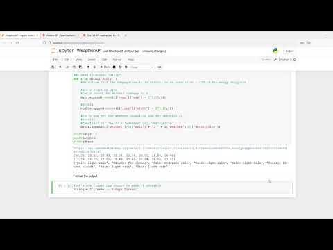 Get 8 days weather forecast using the Free OpenWeatherMap API || Python || Quick Tutorial - YouTube