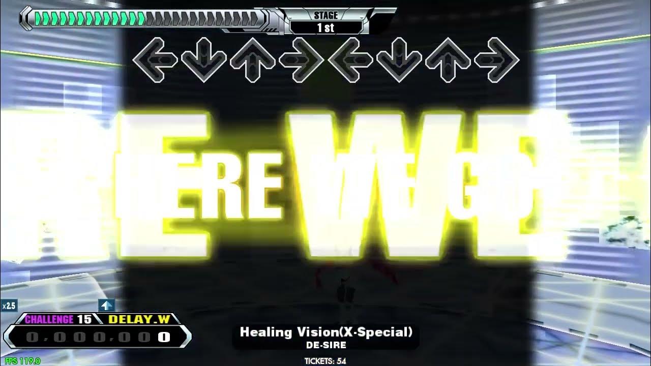 【LV15】DDR / Healing Vision(X-Special) - CHALLENGE DOUBLE with handclap - YouTube