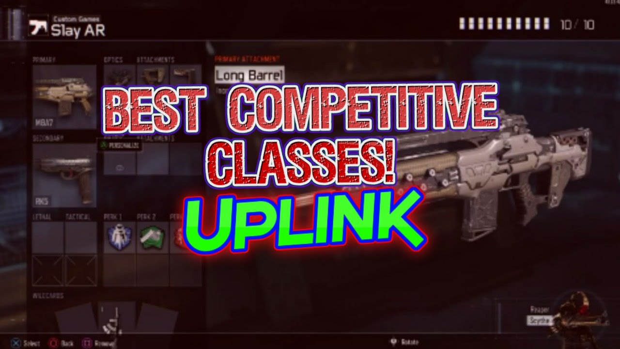 Best Competitive Classes (UPLINK)!! Call of Duty Black Ops 3 Class ...