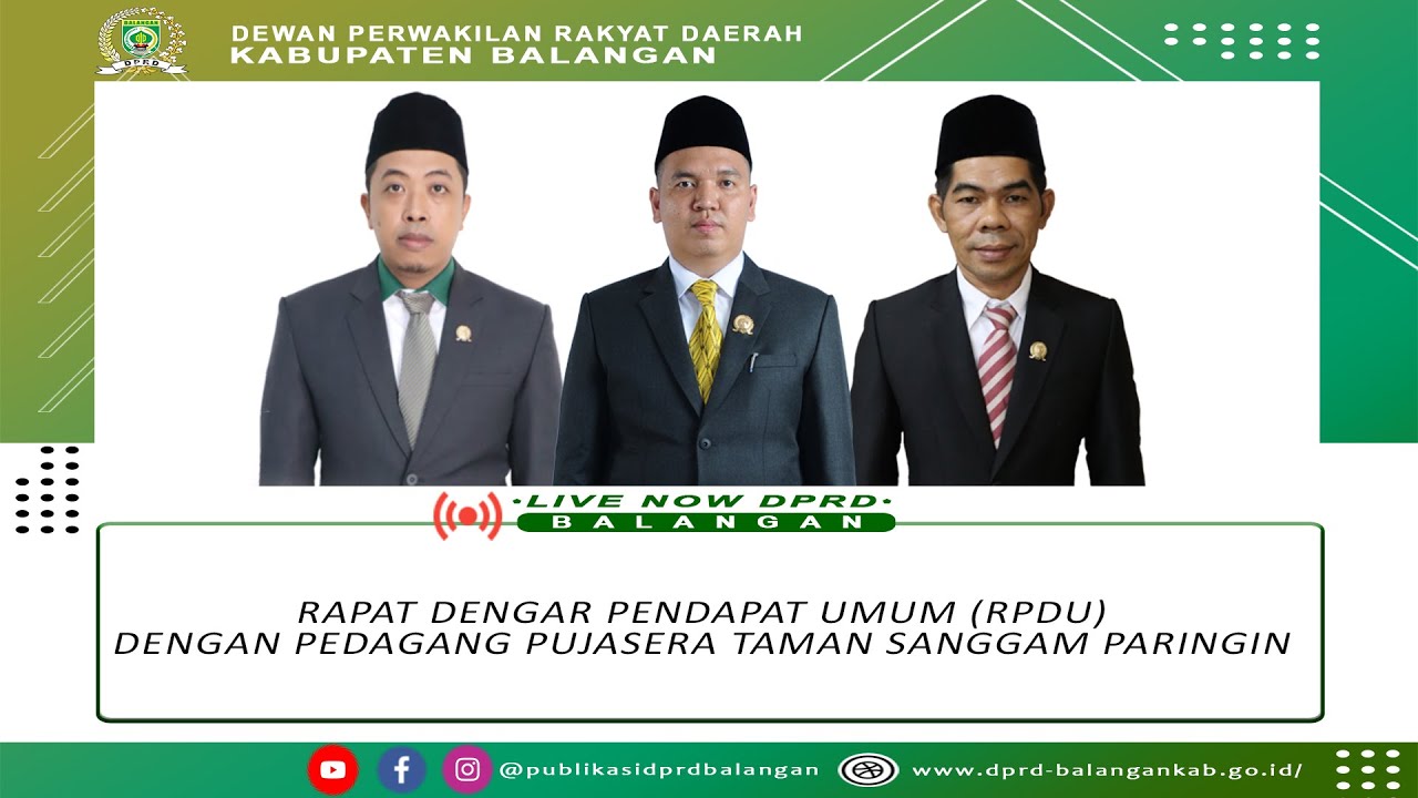RAPAT DENGAR PENDAPAT UMUM (RDPU) DPRD Balangan - YouTube