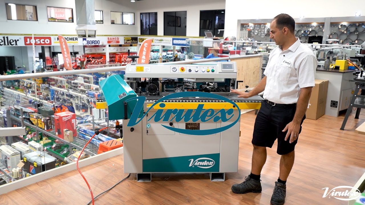 VIRUTEX TV | EB140 Automatic Hot Melt Edgebander - YouTube