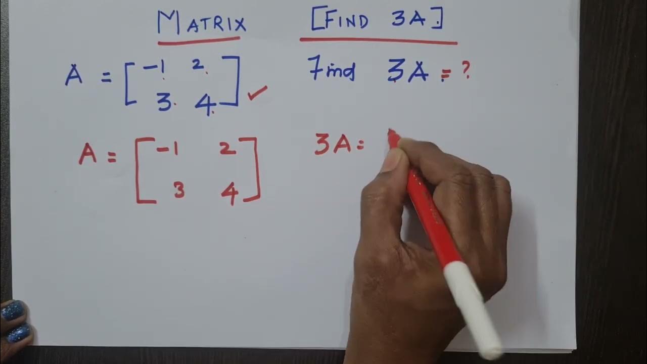 how to find 3A of a matrix in tamil /cbse /10th class - YouTube