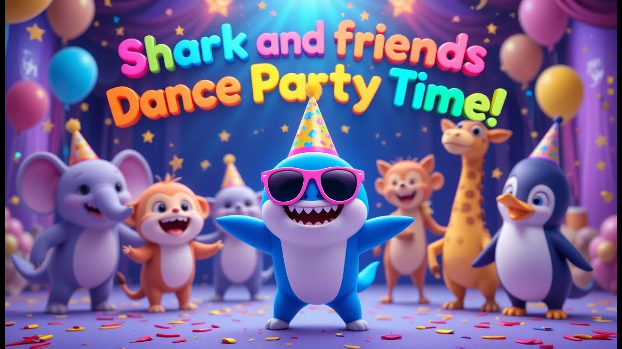 Baby Shark 🦈🎉 | Animal Remix Dance Party for Kids! 🐘🐒🦓 - YouTube