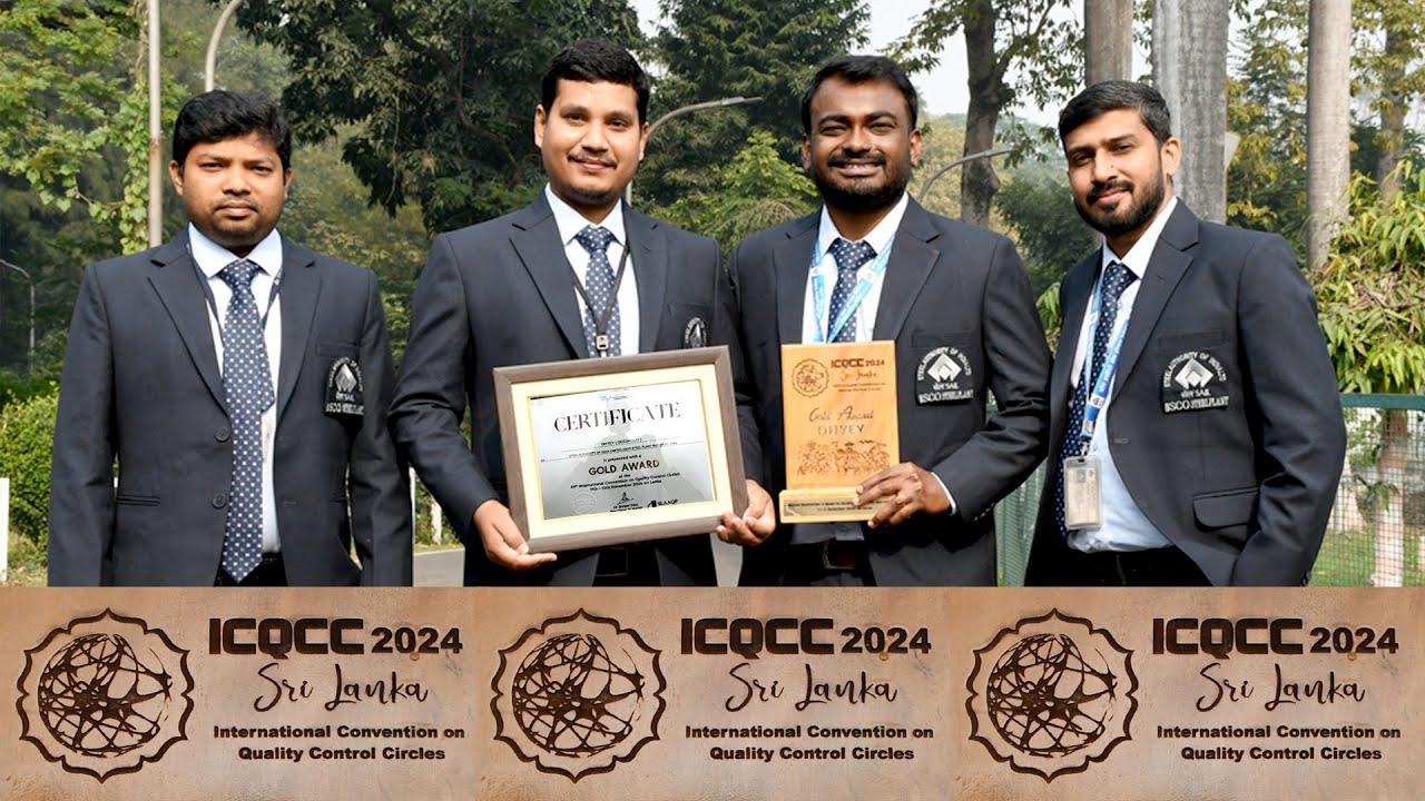 1185 [ QC Team “Dhyey” of CO & CC Deptt Wins gold in the ICQCC 2024 at ...