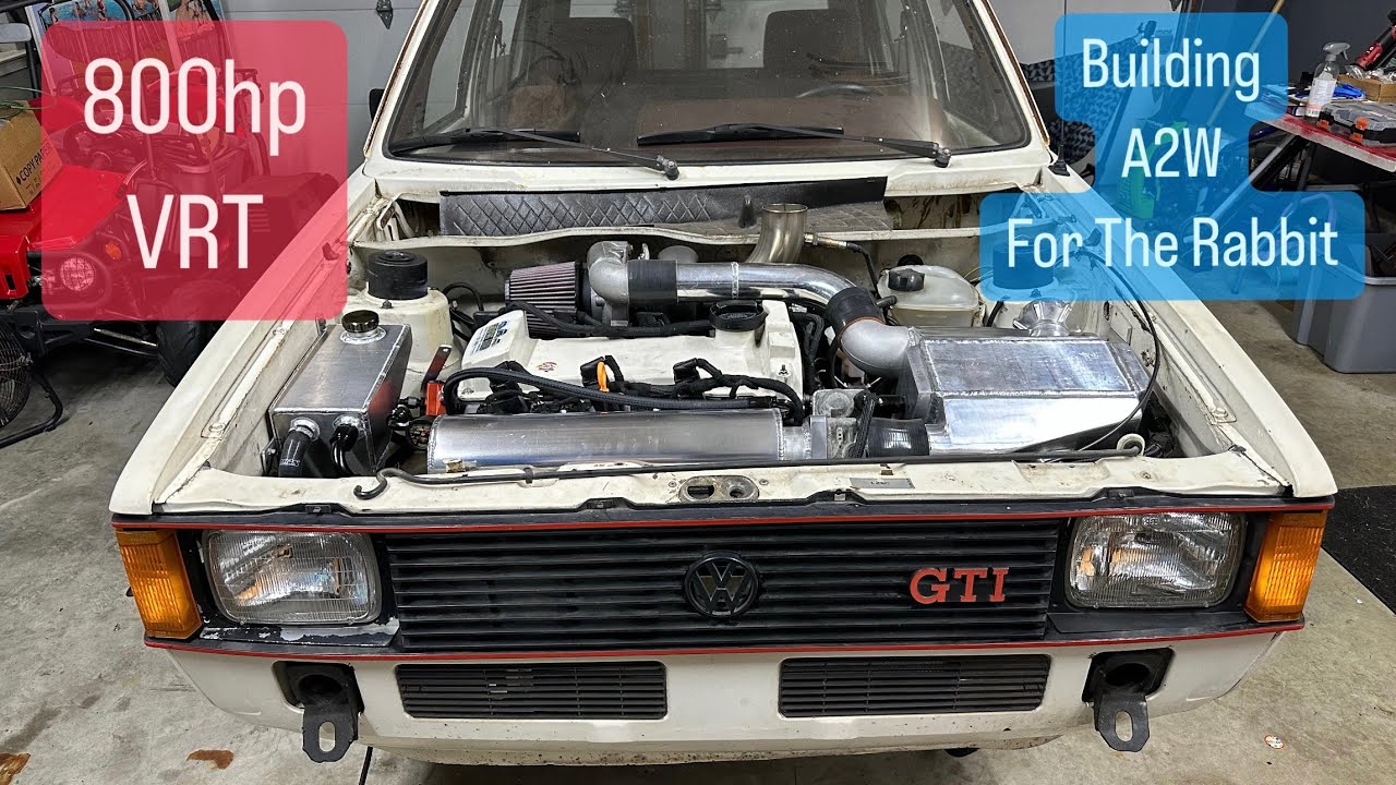 MK1 RABBIT 800HP VRT INTERCOOLER A2W - YouTube