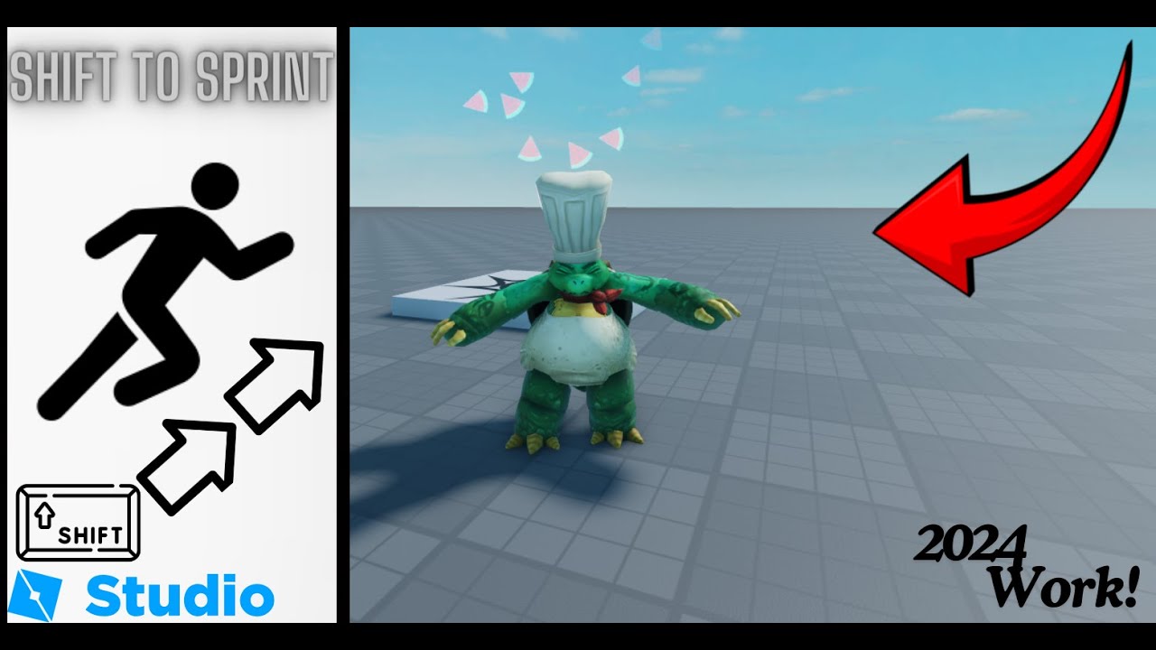 How to make Sprint in ROBLOX STUDIO *(2024 Working!)* - YouTube