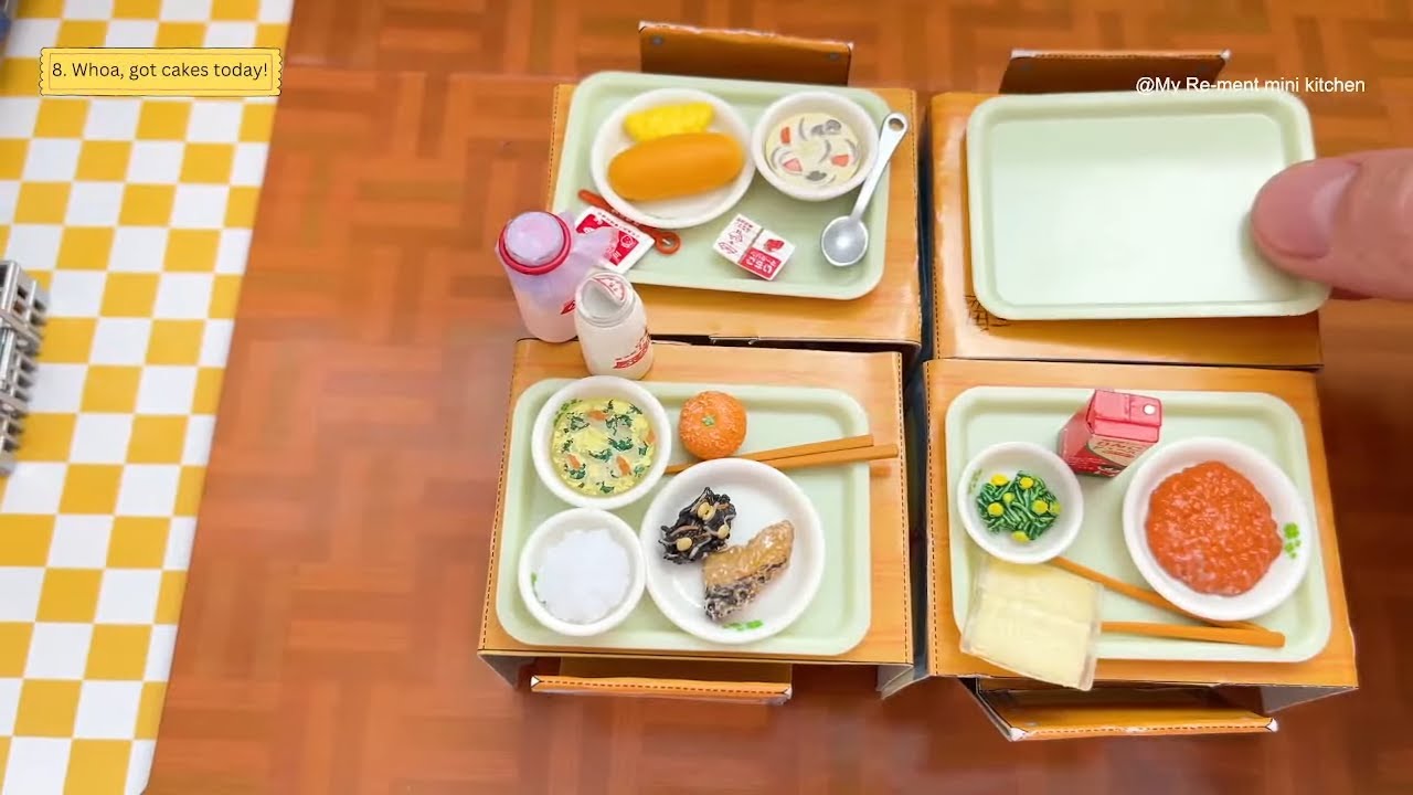 Miniature cooking toys ASMR Re-ment collection - YouTube