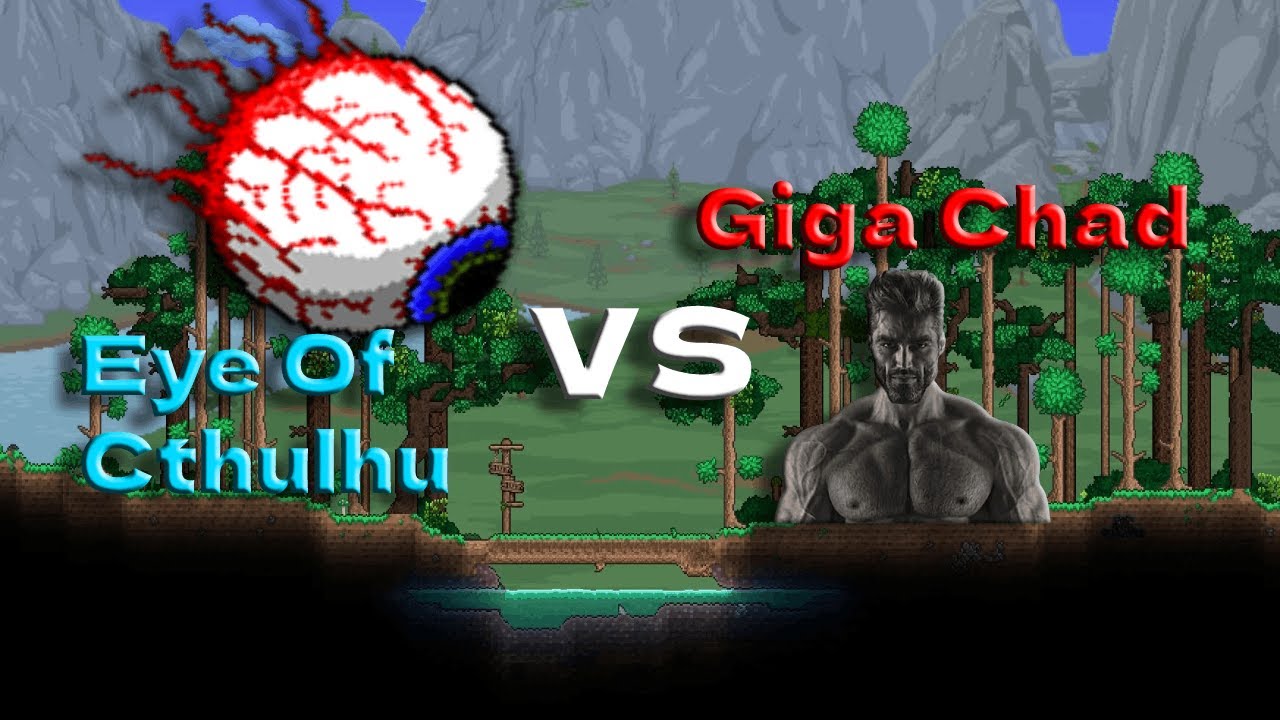 Giga Chad Vs Master Mode Eoc Terraria Youtube
