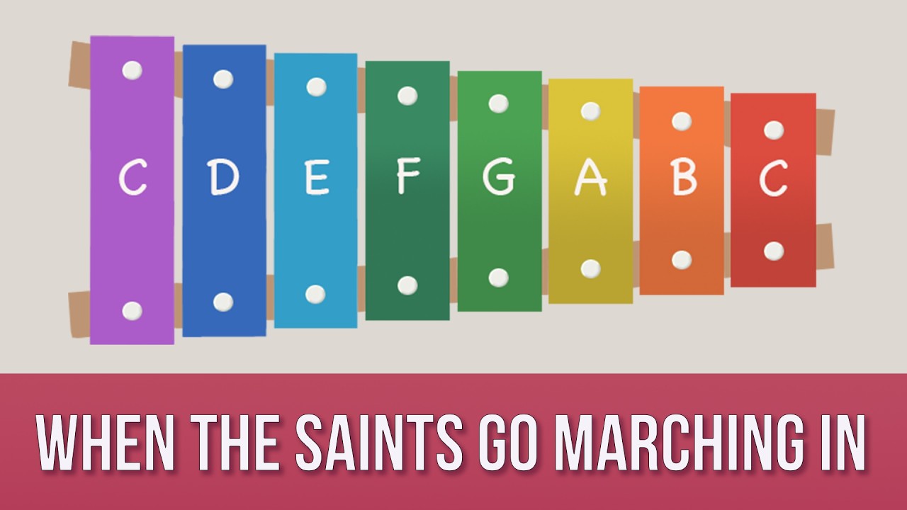 How to Play When The Saints Go Marching In on a Xylophone Easy Songs ...