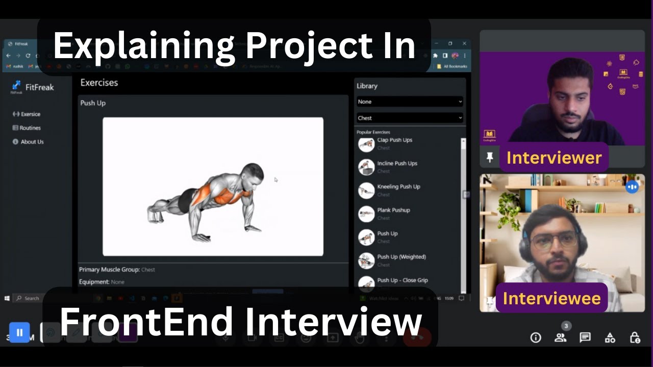 Explain Frontend Project In Interview Fitfreak Frontend Project Javascript Reactjs Youtube