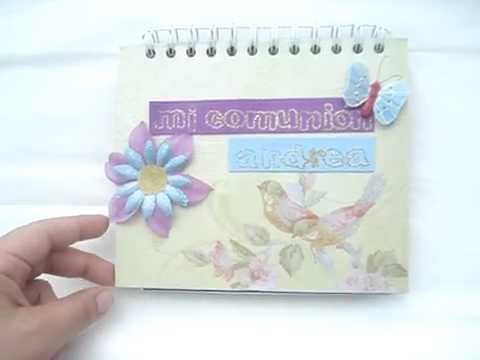 Cómo hacer un lindo libro de recuerdos. - YouTube
