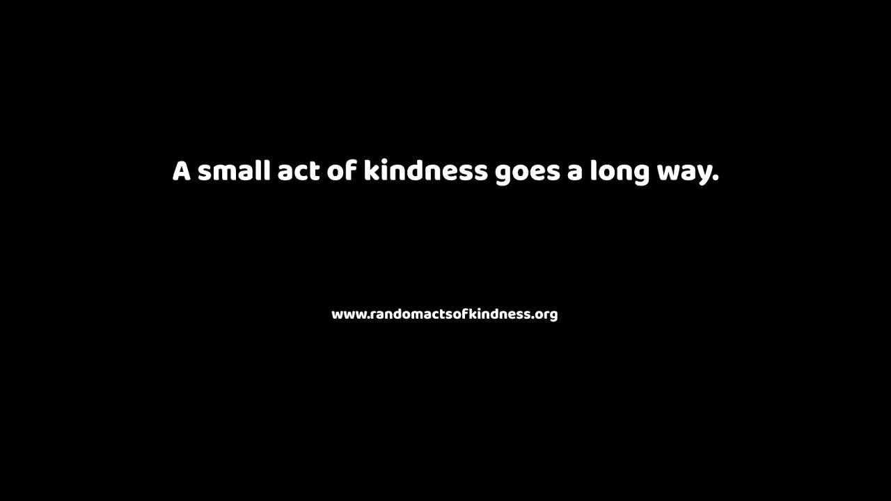 PSA Random Act of Kindness - YouTube
