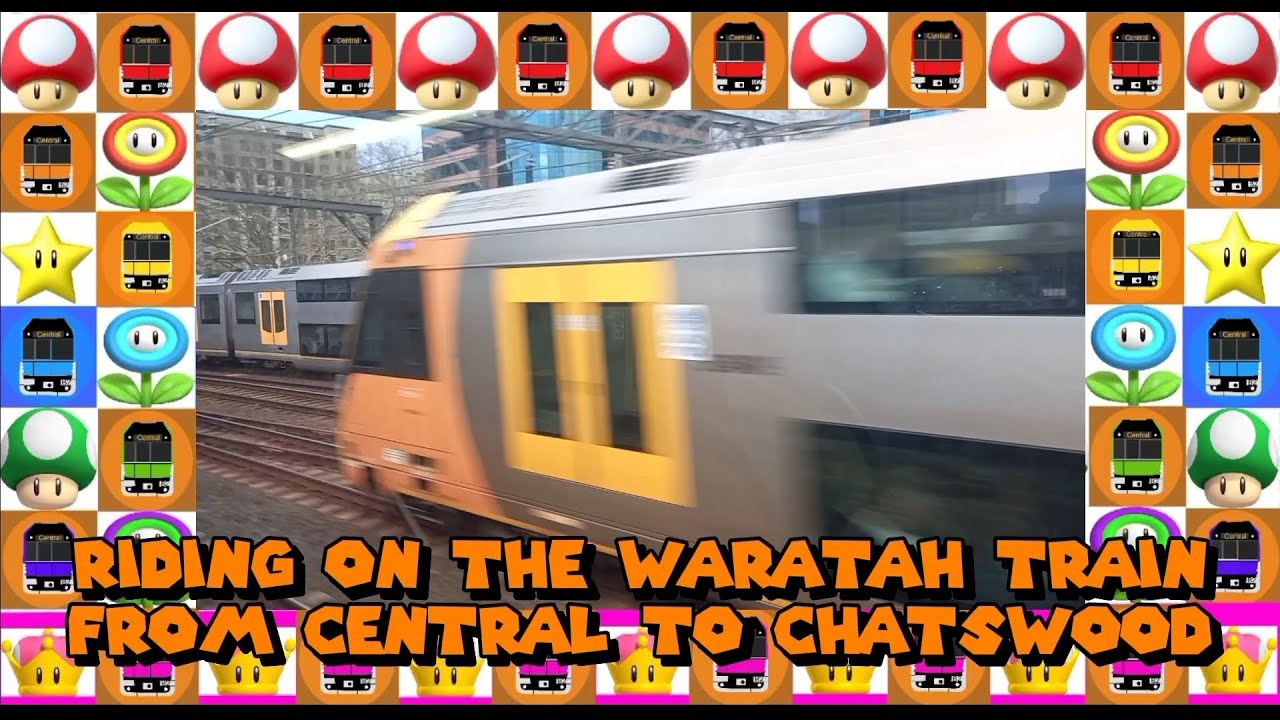 Riding on the Waratah Train From Central to Chatswood - YouTube