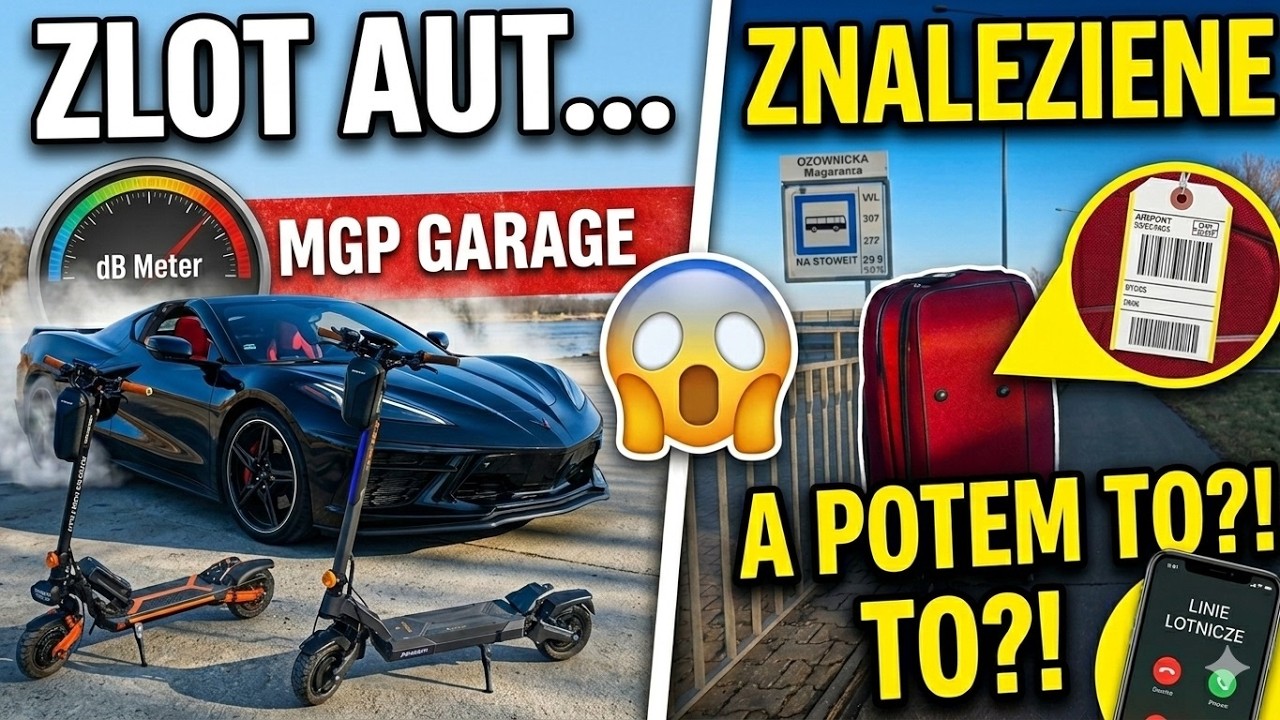 S2/O2 WPADLIŚMY HULAJNOGAMI NA ZLOT MGP GARAGE! 😱 (ZNALAZŁEM BAGAŻ Z ...