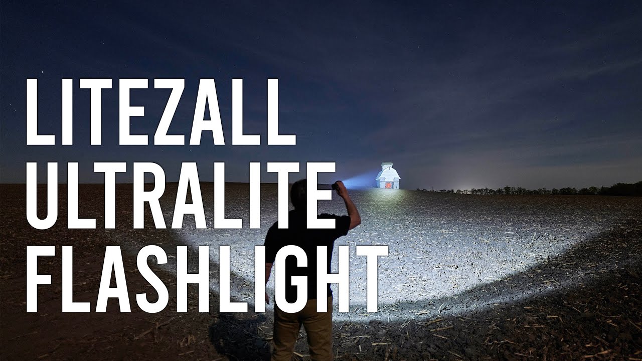 LitezAll® Ultralite Rechargeable Flashlight - 7oz 1250ft Beam Distance ...