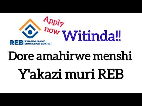 📢Amahirwe y’Akazi muri REB 2026: Animateri, Animatrice, Abarimu n’abayobozi  b'Amashuri Barakenewe.