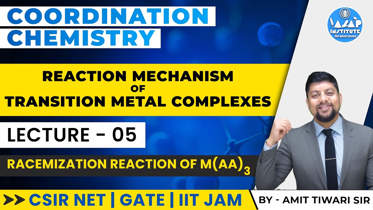 Reaction Mechanism of Transition Metal Complexes |L05| Racemization ...