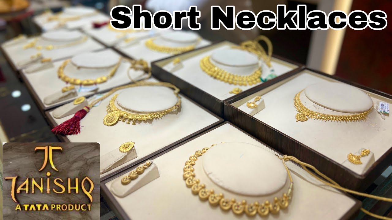 Latest Short Necklace Designs with Price/Light weight necklace/22k gold ...