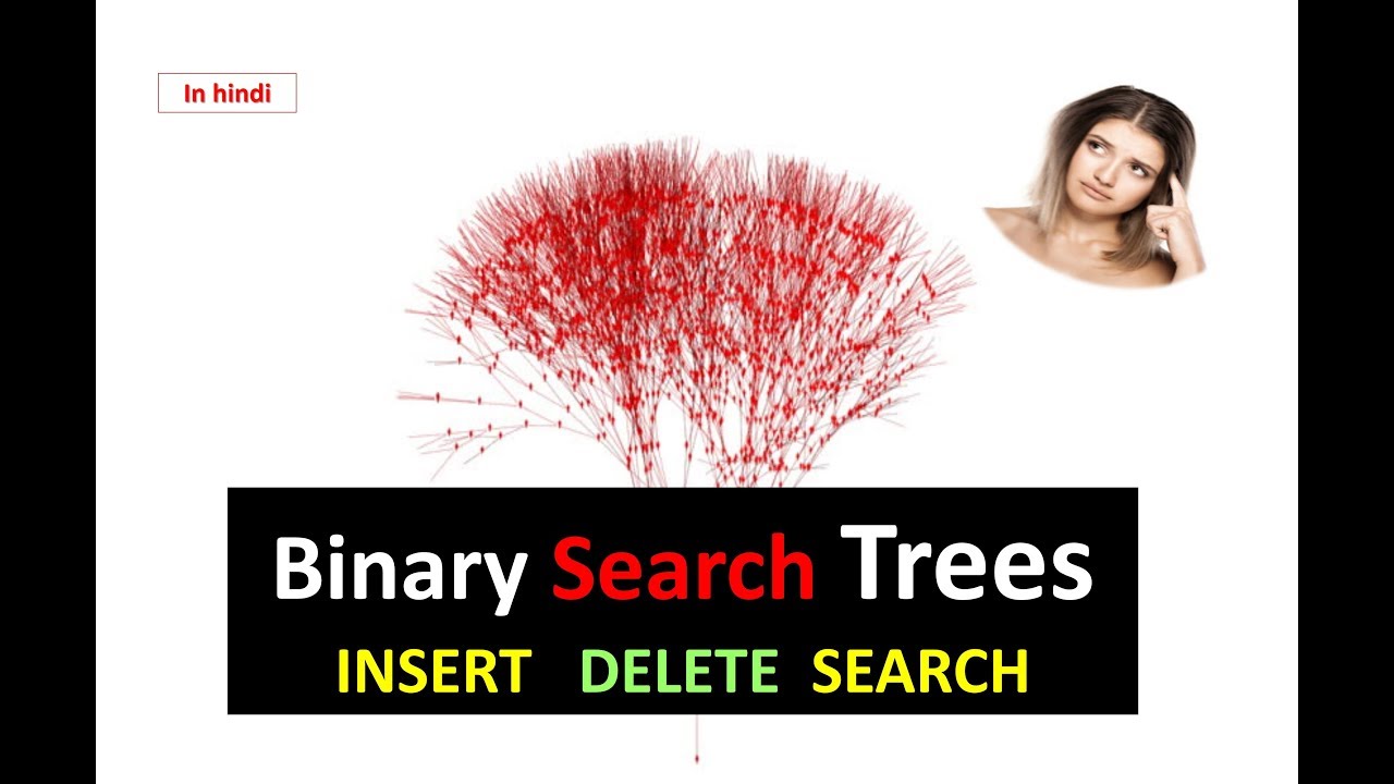 Binary Search Tree Insertdeletesearch In Hindi Youtube