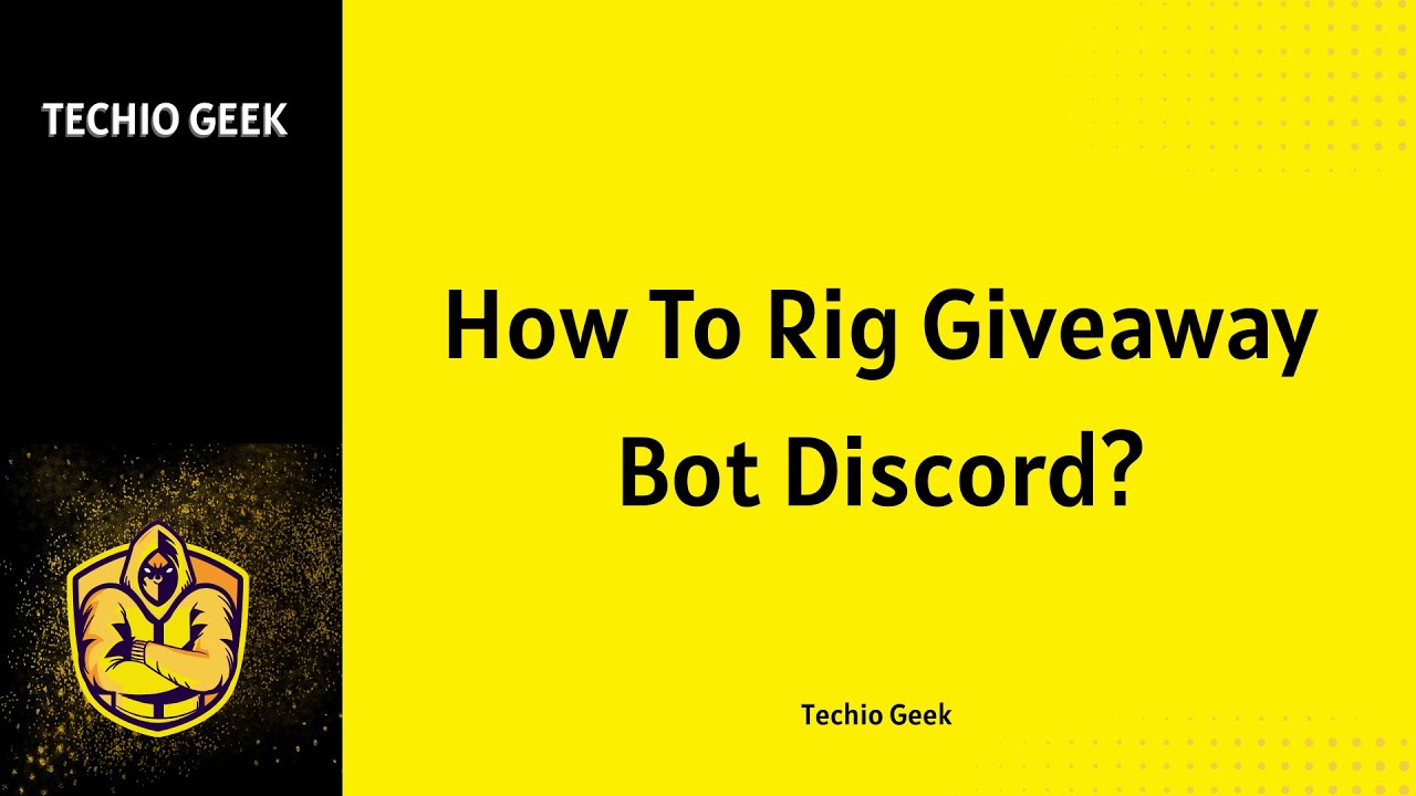 How To Rig Giveaway Bot Discord? - YouTube