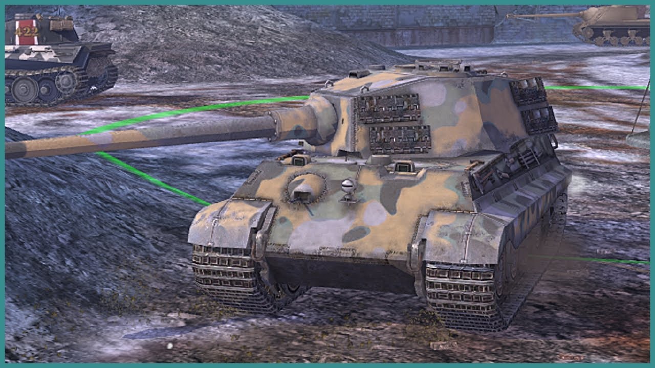 WOT Blitz 1v3 / Tiger II / 5 frags / 5.4k dmg - YouTube