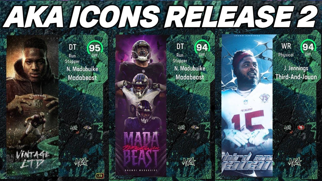 AKA ICONS RELEASE 2 JAUAN JENNINGS & LTD NNAMDI MADUBUIKE | MADDEN 25 ...