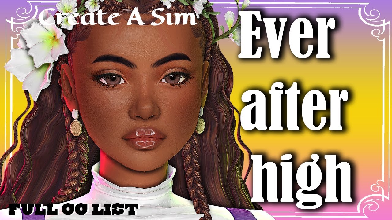 Recreating EVER AFTER HIGH characters in The Sims 4 | CEDAR WOOD | FULL ...