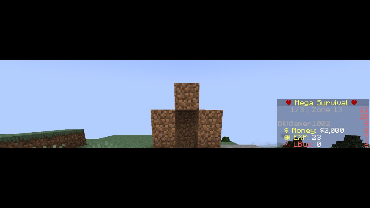 Playing Mega Survival on the minecraft Loverfella server - YouTube