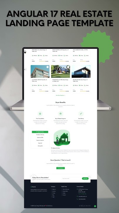 Hously - Angular 17 Real Estate Landing Page Template #webdevelopment # ...