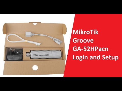 MikroTik Groove 5HPacn Login and Configuration first time - YouTube