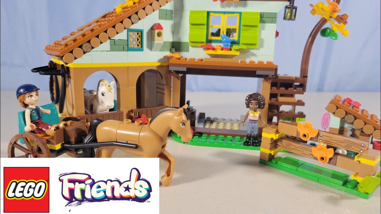 LEGO Friends Autumn's Horse Stable build and review - YouTube