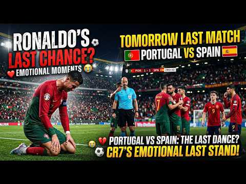 💔 Cristiano Ronaldo's Emotional Tears After Spain End Portugal's World Cup Journey