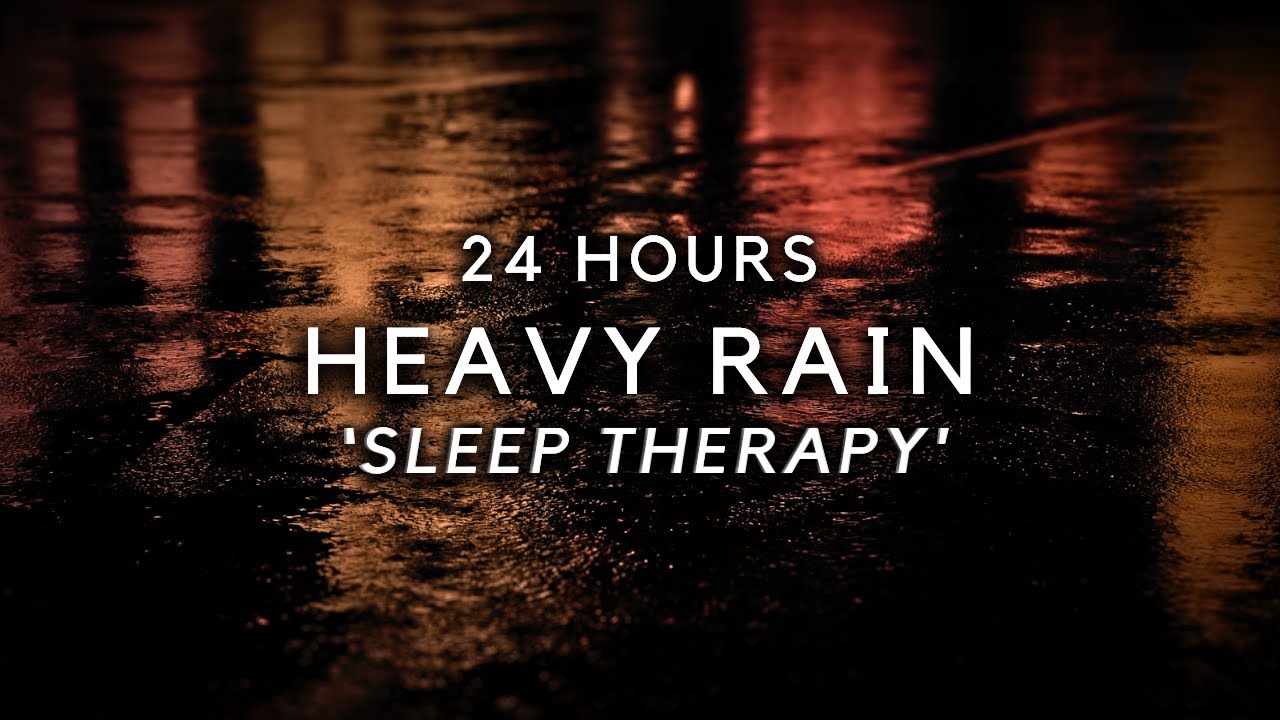 FAST Sleep with Heavy Rain for 24 Hours, Deep Rain Sounds for Insomnia ...