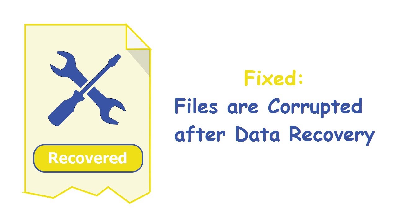 Fixed: Files are Corrupted after Data Recovery in Windows - YouTube