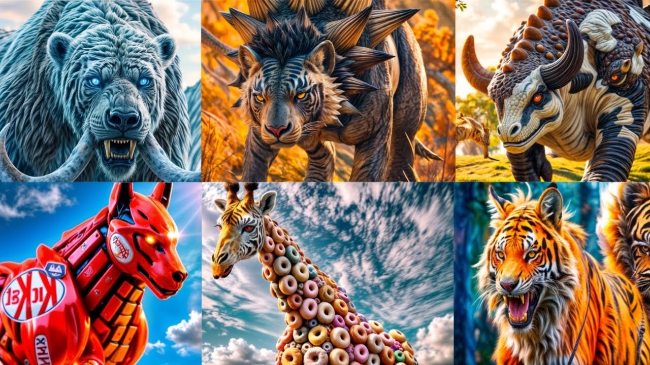 Amazing ANIMAL FUSION HYBRIDS 😱 BEST ANIMAL FUSION || MULTIPLE ANIMAL ...