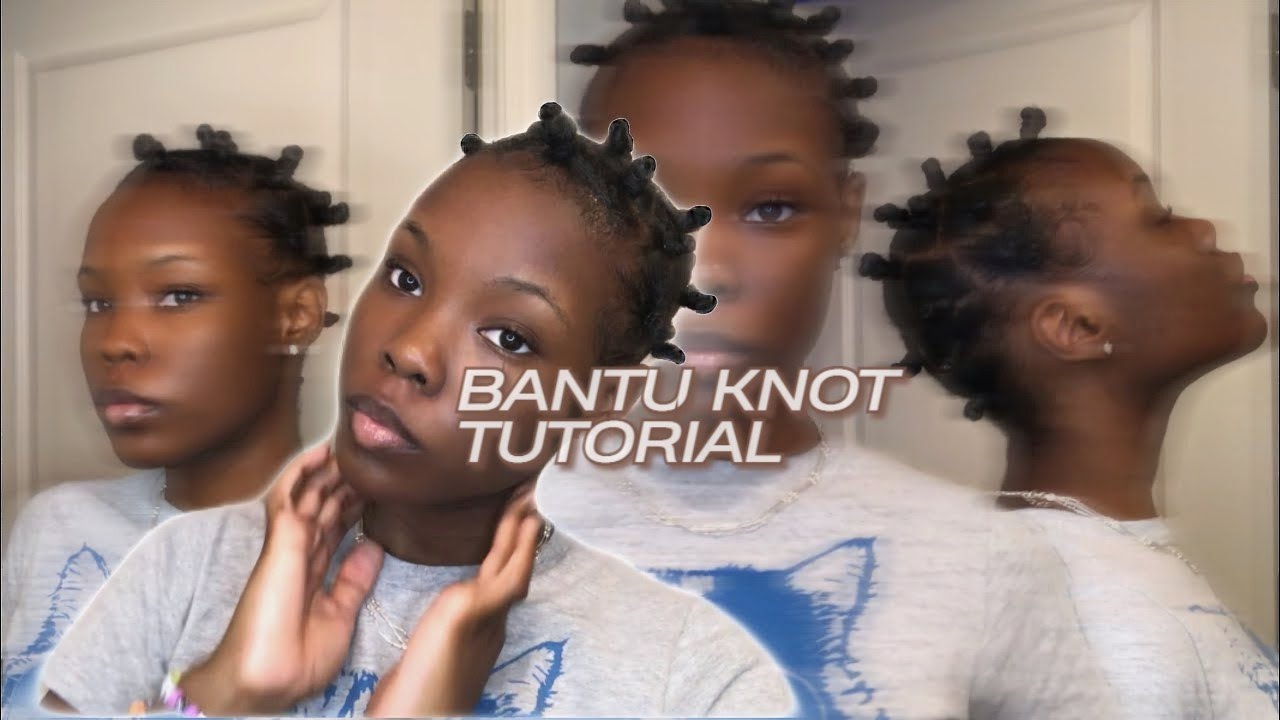 bantu knot tutorial: how I achieve Bantu knots on my natural hair - YouTube