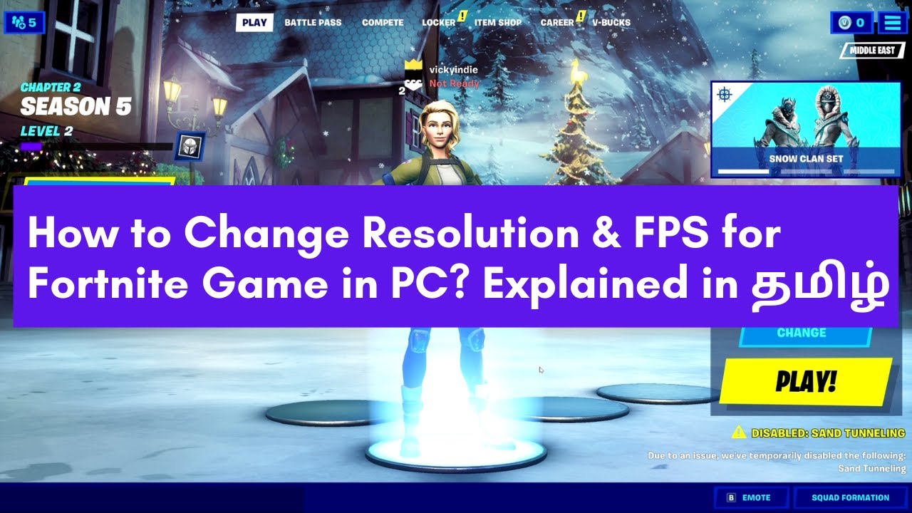 How to Change Resolution & FPS for Fortnite Game in PC? Explained in ...