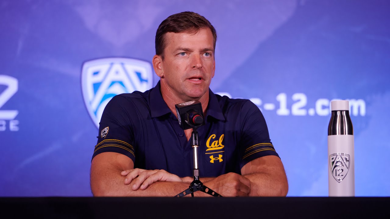 2021 Pac-12 Football Media Day: California's head coach Justin Wilcox ...