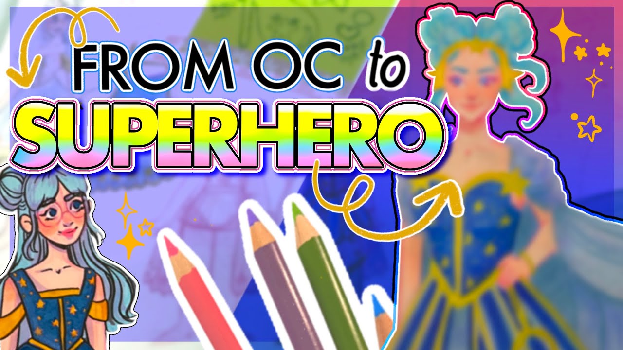 Let’s design a MAGICAL GIRL SUPERHERO!! 🎉 | Sketchbook Spread & Draw ...