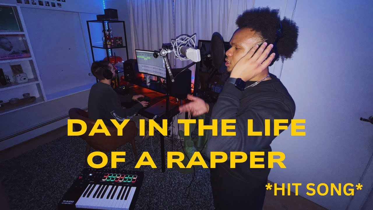 A Day in the Life of a RAPPER: Recording a hit song in the studio - YouTube