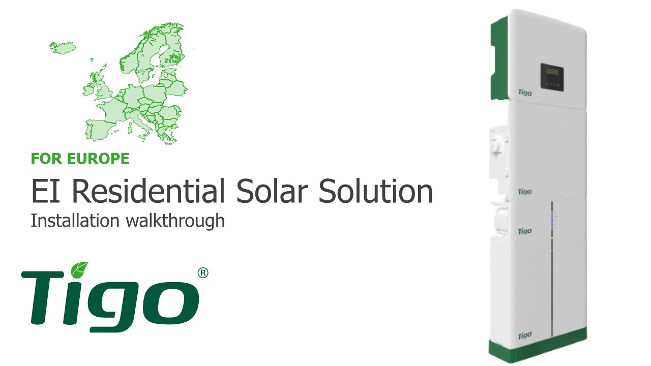 Tigo EI Residential Solution (for Europe) - Installation - YouTube