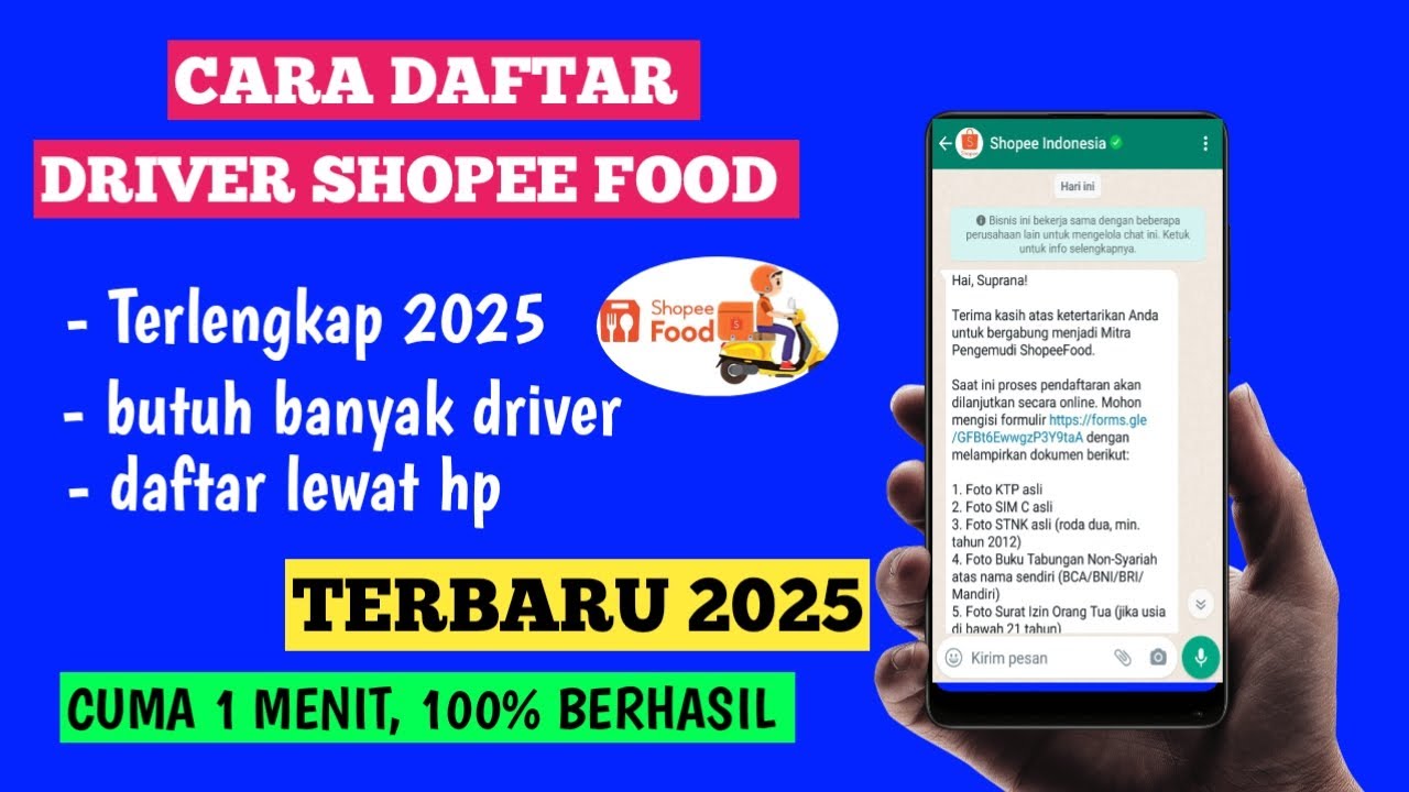 Cara Daftar Shopee Food Driver | Cara Daftar Driver Shopee Food - YouTube