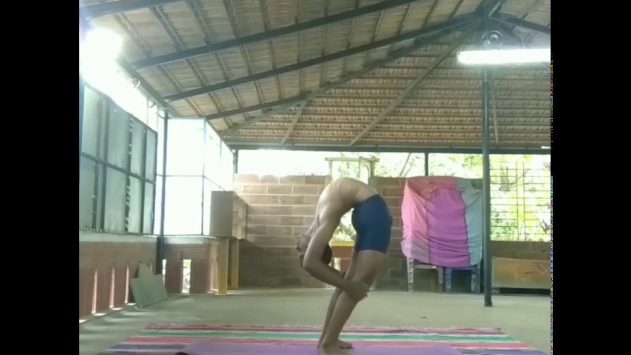 Back bend leg balance Dimbasana yoga posture. - YouTube