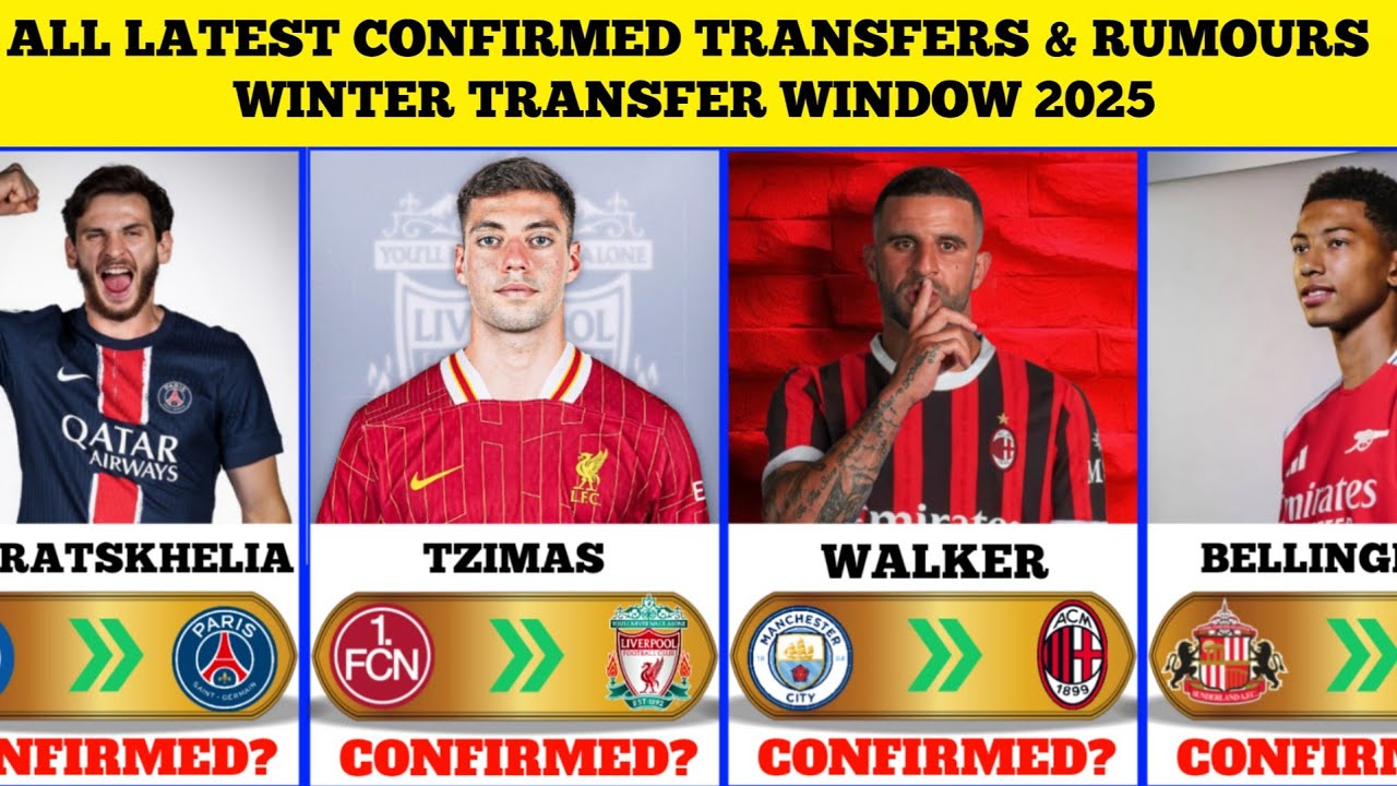 🚨ALL LATEST CONFIRMED TRANSFERS WINTER TRANSFER WINDOW 2025🔥 - YouTube