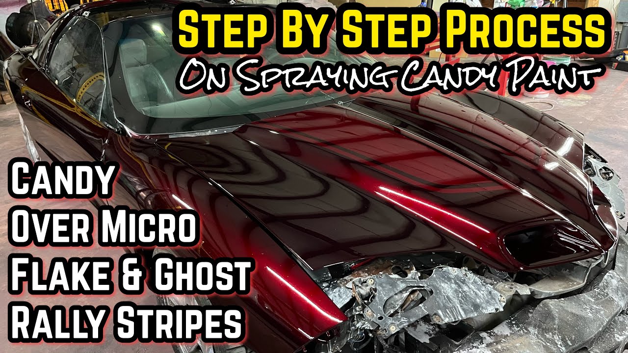 How To Paint A Car Candy Brandywine Over Micro Metal Flake & Ghost ...
